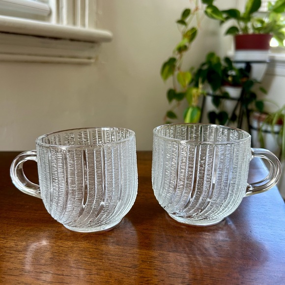 Arcoroc | Dining | Vintage Arcoroc Usa Seabreeze Textured Clear Glass ...